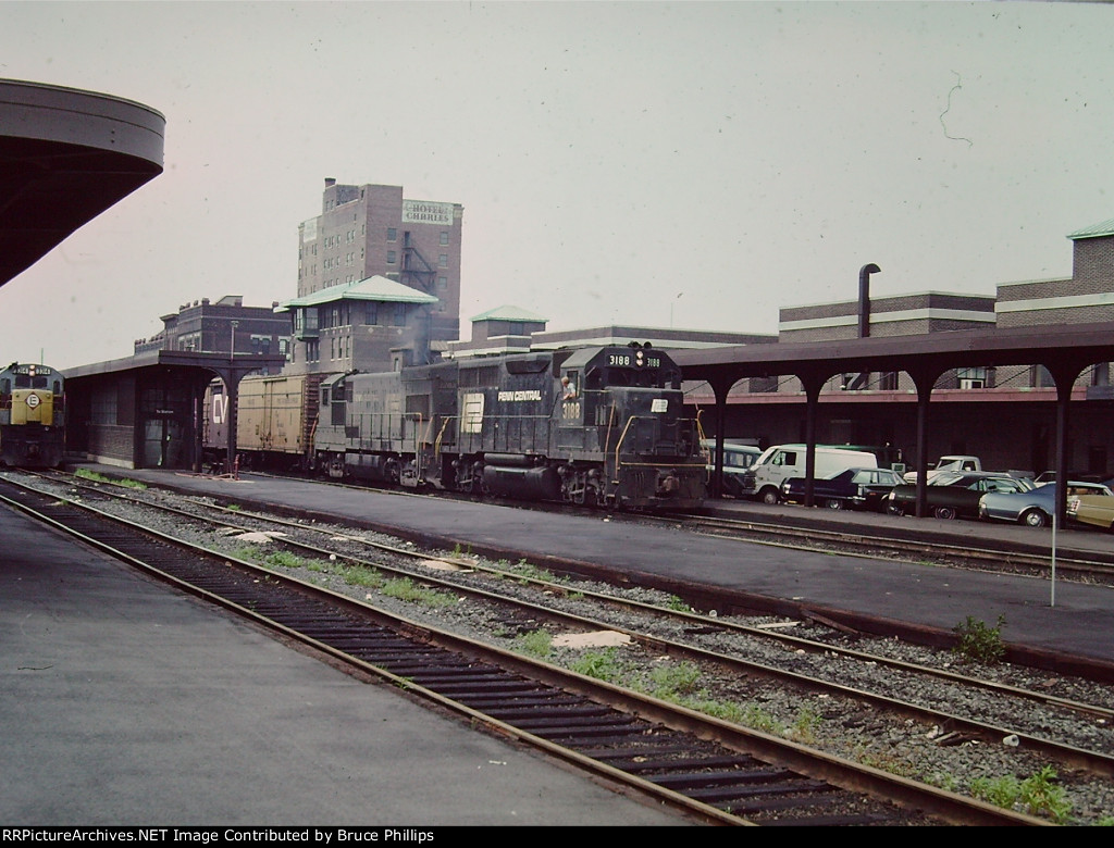 PC (early Conrail) tonnage works through station from West Springfield yard